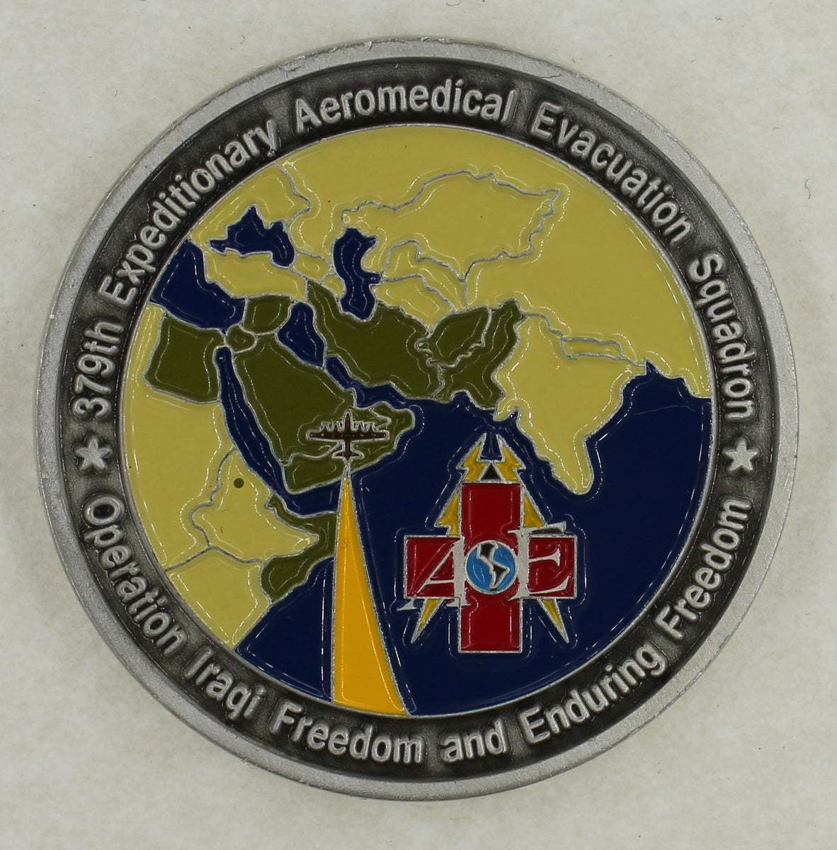 Airlifting Wounded Warriors 379 EAES OIF OEF Air Force Challenge Coin ...