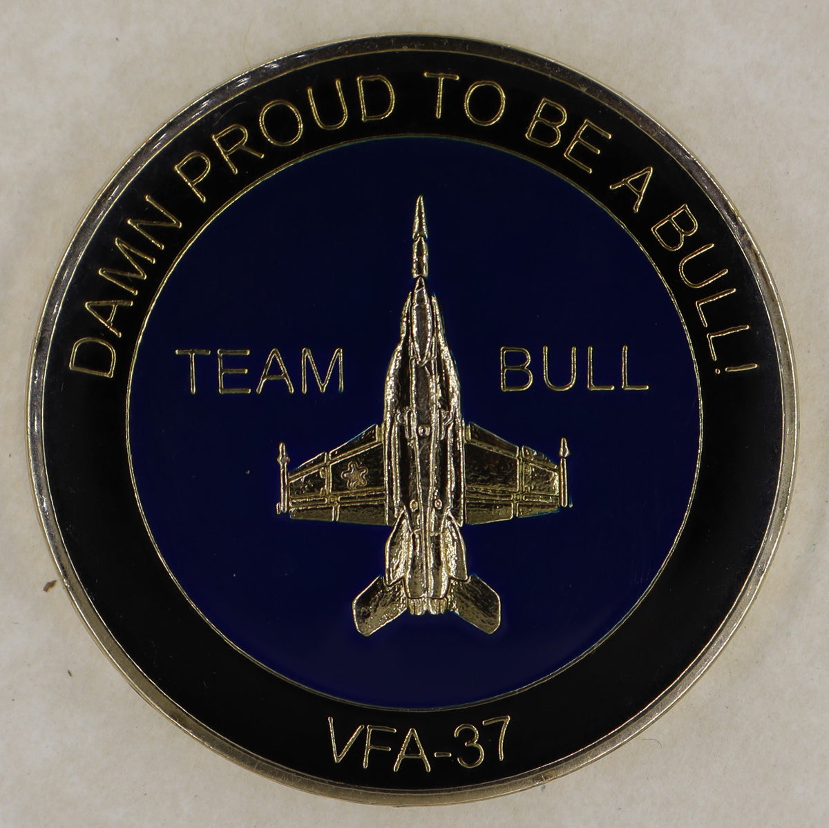 Strike Fighter Squadron 37 (VFA-37) Raging Bulls Navy Challenge Coin ...