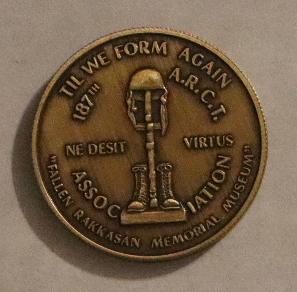 101st Airborne Div 187th Inf Reg Rakkasans Memorial Museum Army Enamel ...