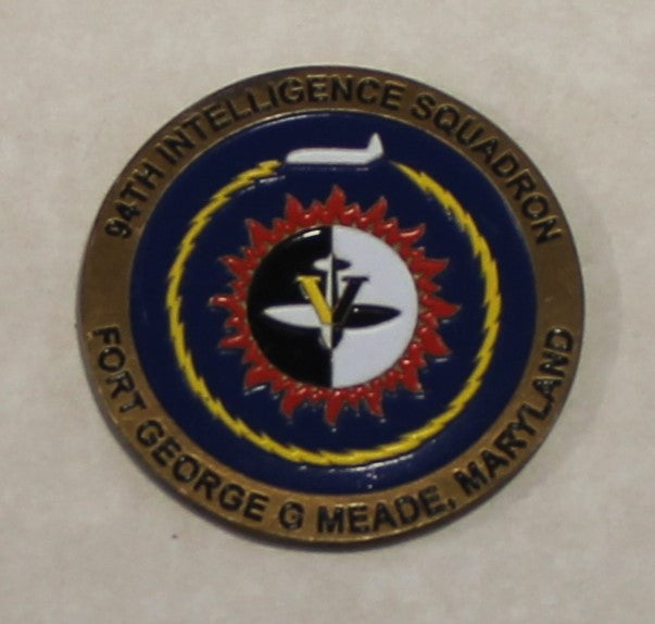 94th Intelligence Squadron Fort Meade MarylandAir Force Challenge Coin ...
