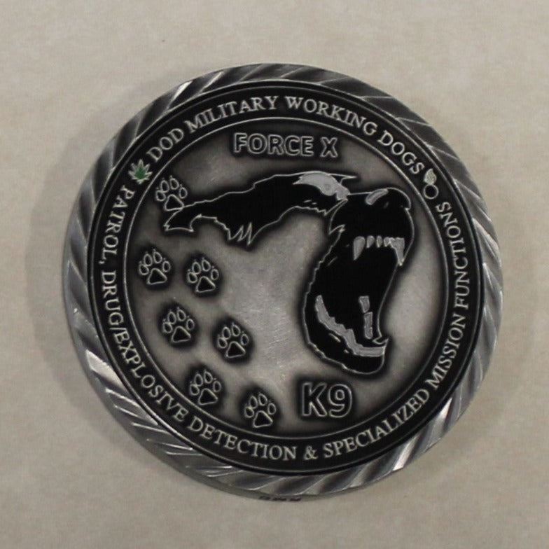 Military Working Dog K9 Handler Force X Challenge Coin – Rolyat ...