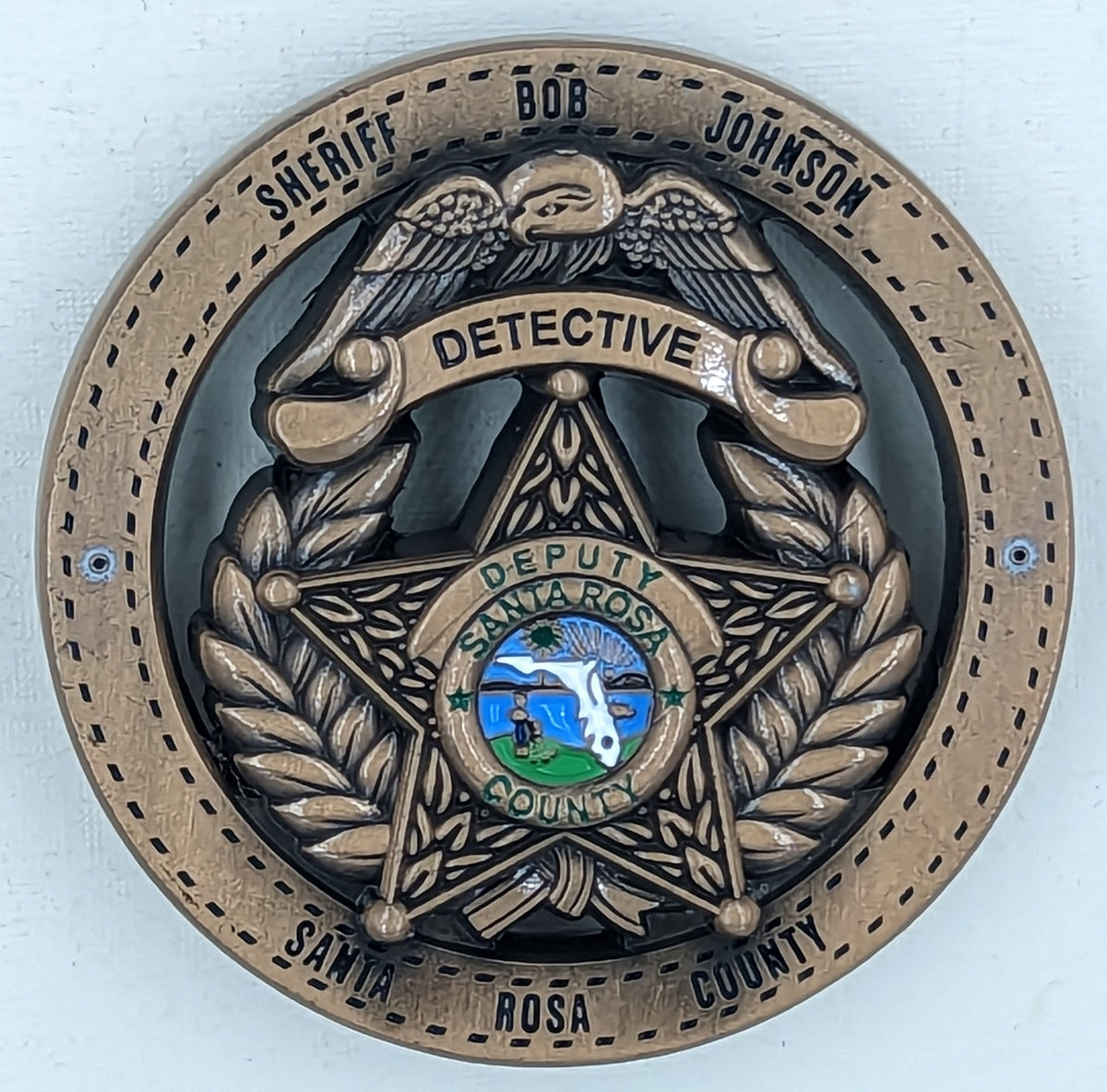 Sheriff Bob Johnson Santa Rosa County Detective Police Challenge Coin ...