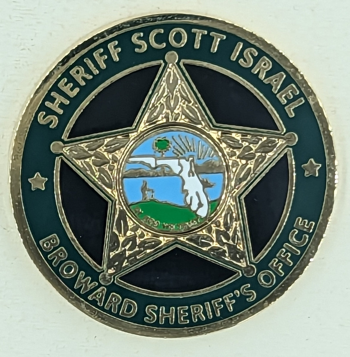 Infamous Broward Sheriff's Office Sheriff Scott Israel Challenge Coin ...