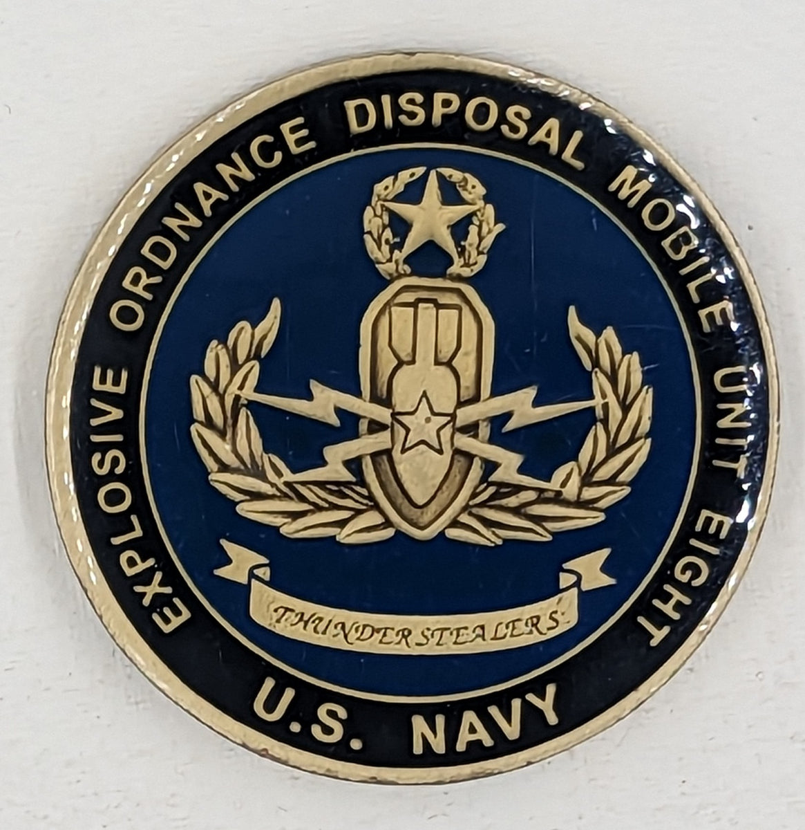 EOD Mobile Unit Eight Navy Challenge Coin – Rolyat Military Collectibles