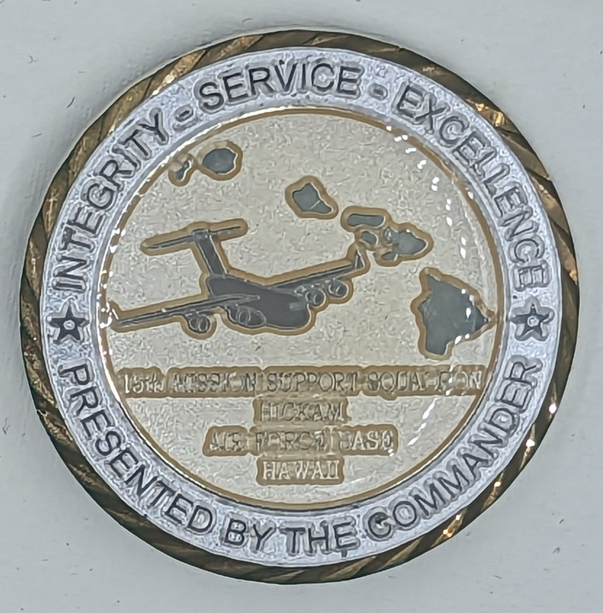 15th Mission Support Sq Hickam AFB Hawaii Air Force Challenge Coin ...