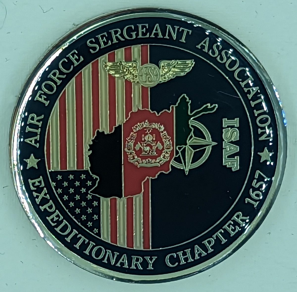 Air Force Sergeant Association OEF Bagram Afghanistan Challenge Coin ...