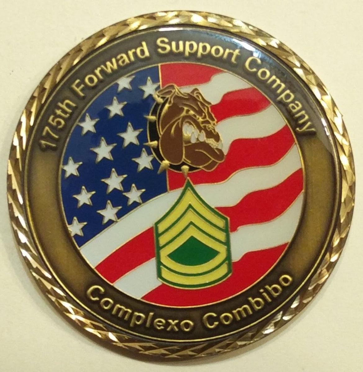 175th Forward Support Co Op Iraqi Freedom ser# 37 Army Challenge Coin ...