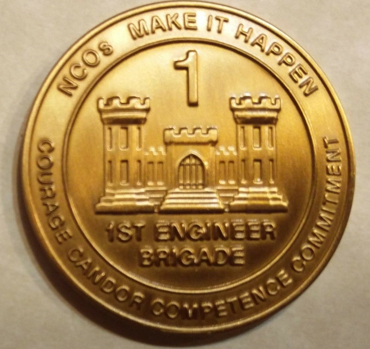 1st Engineer Brigade NCO's Ft. Leonard Wood, MO Army Challenge Coin ...