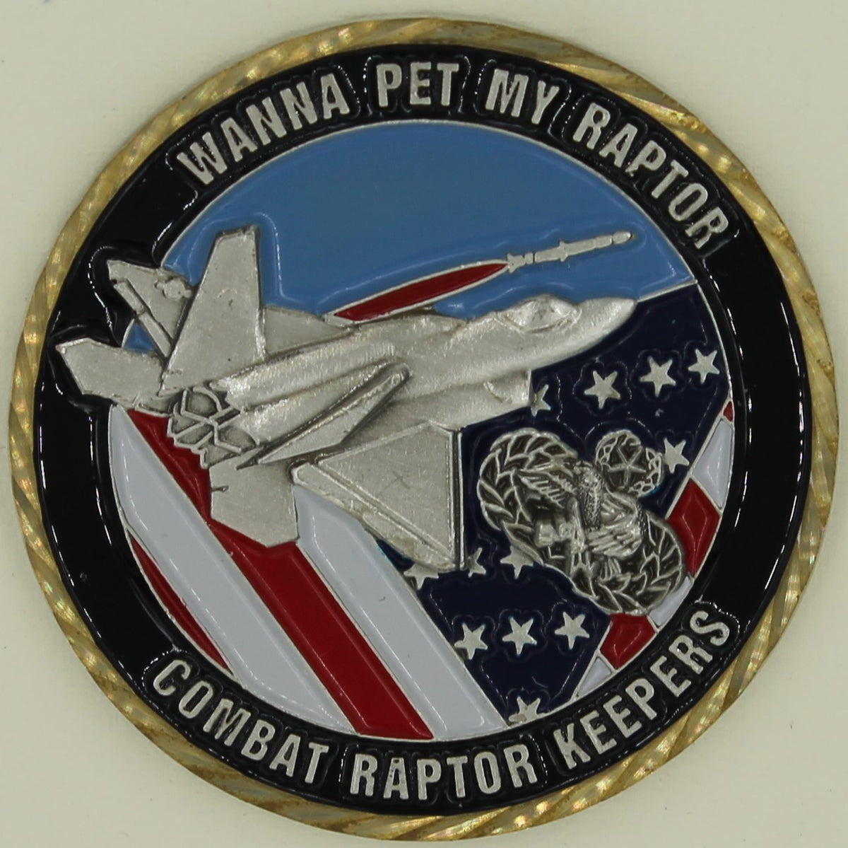 27th Fighter Sq F-22 Raptor Keepers Air Force Challenge Coin – Rolyat ...