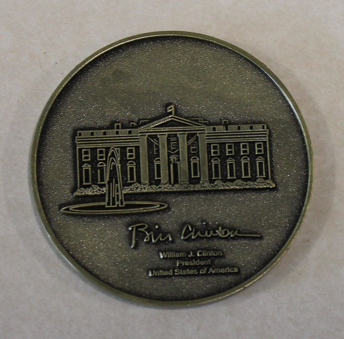 William J. Clinton 42nd President of the United States Challenge Coin ...