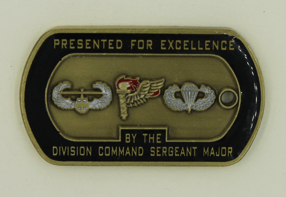 101st Airborne Div Air Assault Command Sergeant Major CSM Army Challen ...