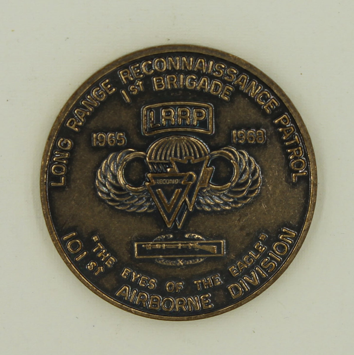 101st Airborne Div 1st Brigade 58th INF F Co. LRRP Army Challenge Coin ...