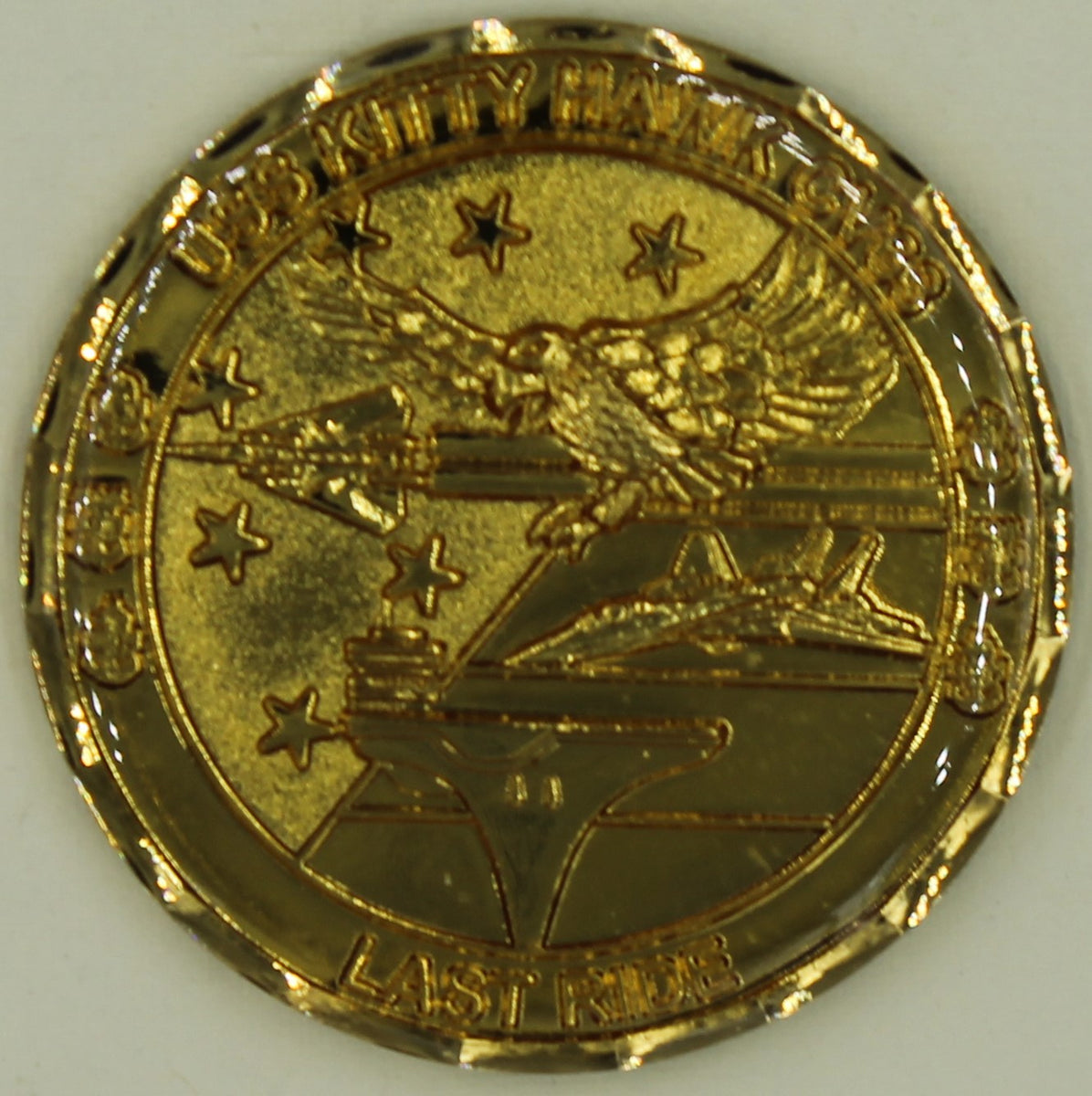 USS Kitty Hawk CV-63 Last Ride ser#1588 Navy Challenge Coin – Rolyat ...