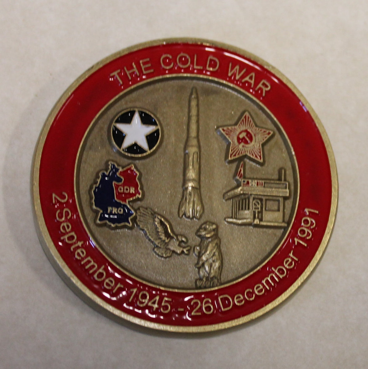 Cold War Veteran / VET Army Navy Marine Air Force Coast Guard Antique ...