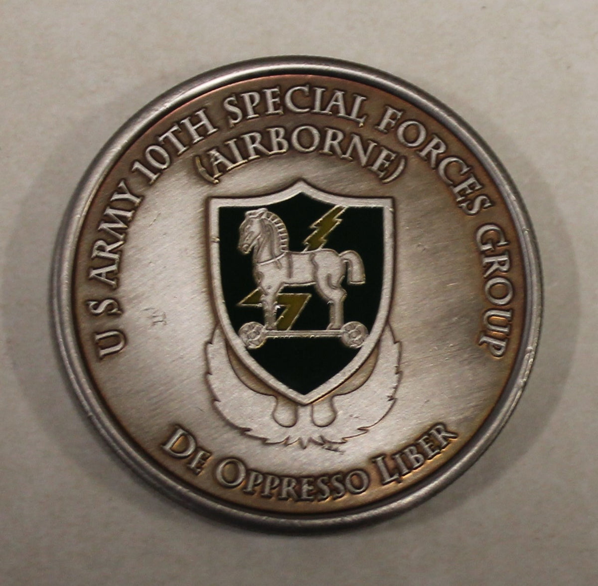 10th Special Forces Group Airborne Commander & CSM Army Challenge Coin ...