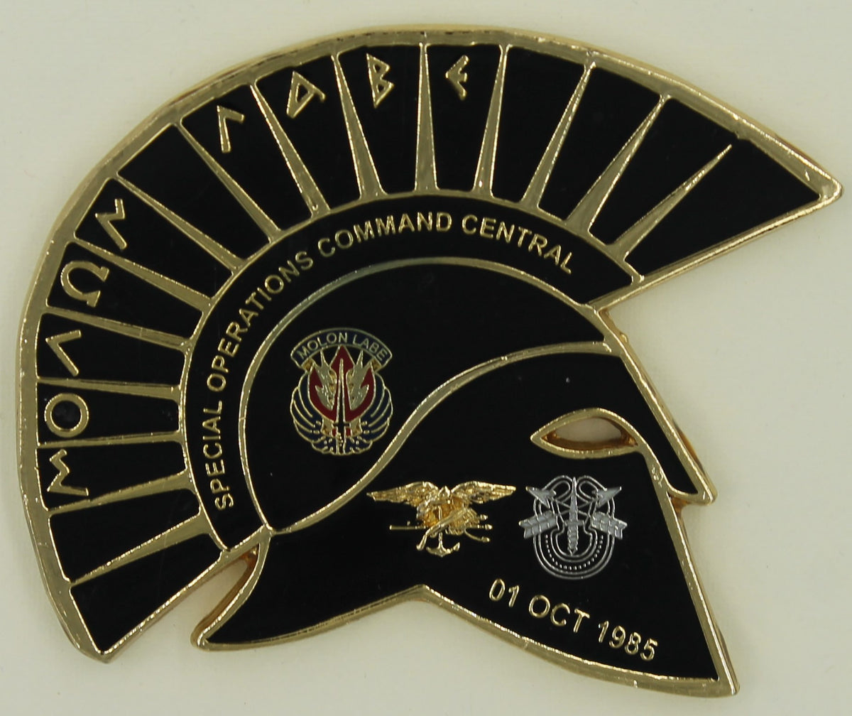 Special Operations Central Command ser#040 Spartan Chief SEAL Navy Cha ...