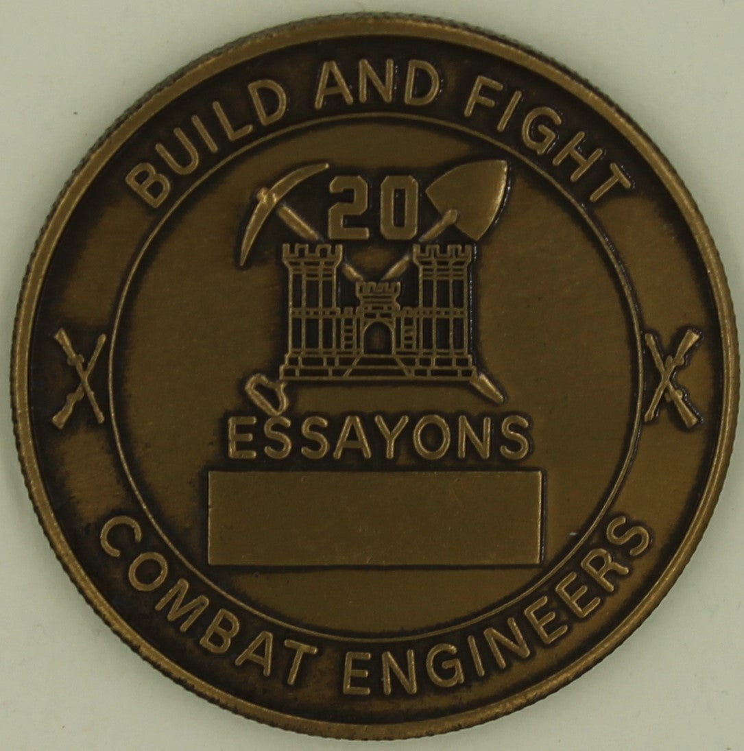 20th Engineer Battalion Combat Army Challenge Coin – Rolyat Military ...