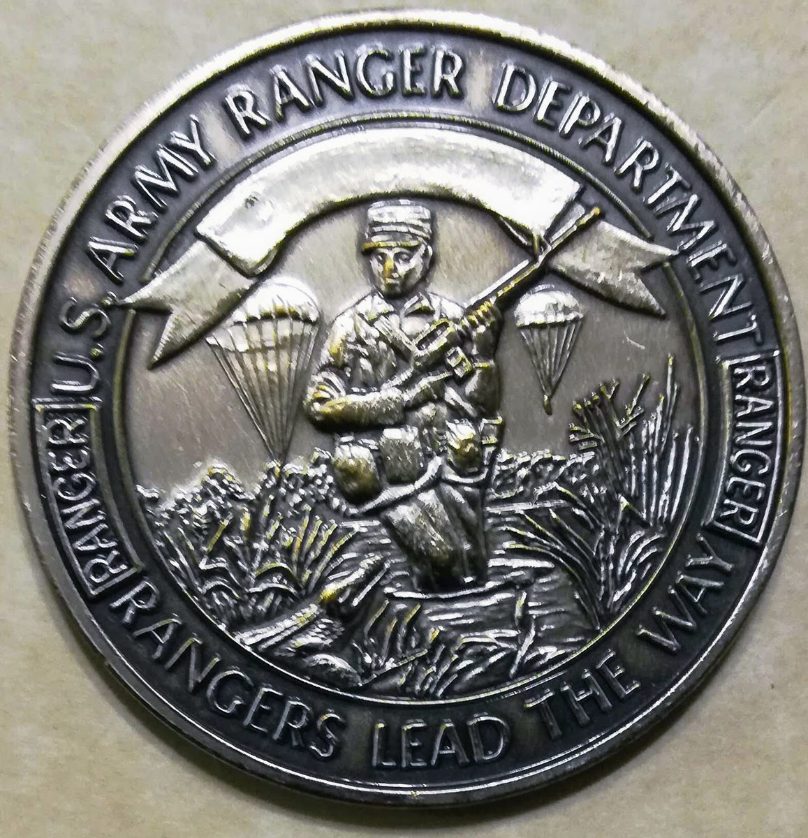 6th Airborne Ranger Training BN Camp Rudder Serial Numbered Edge Eglin ...