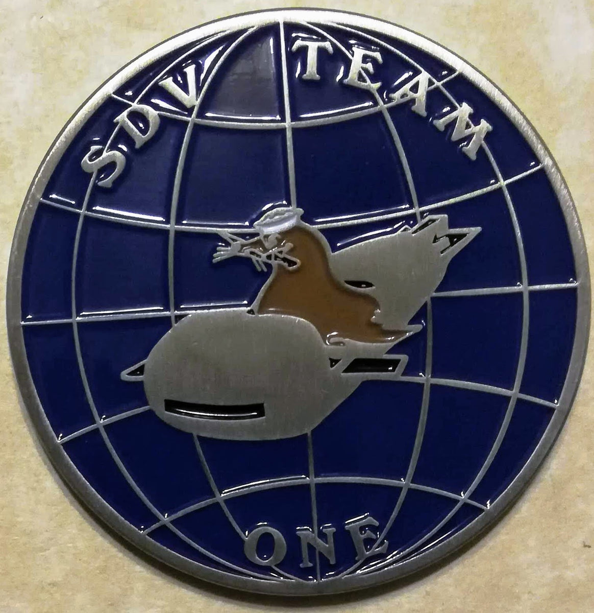 SEAL/Sub Delivery Vehicle Team SDVT-1 Memorial serial # 2531 Navy Chal ...