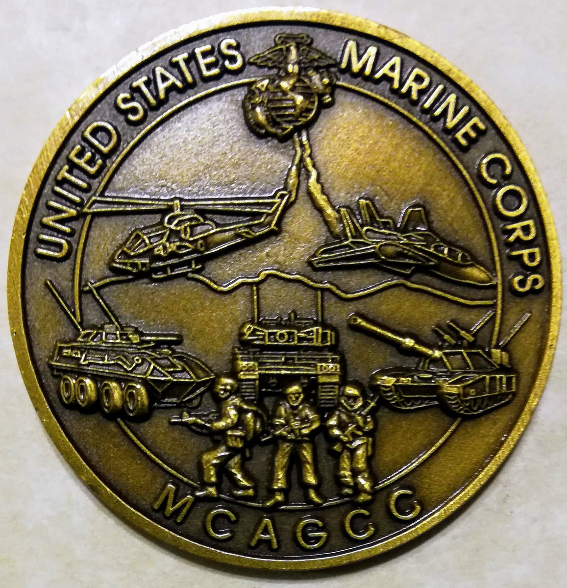Marine Corps 29 Palms California Mojave Viper MCAGCC Challenge Coin ...