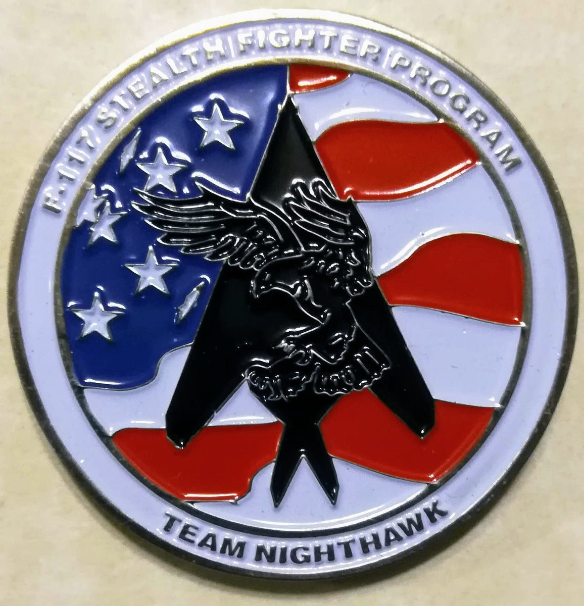 F-117 Stealth Fighter Retired 2008 Lockheed Air Force Challenge Coin ...
