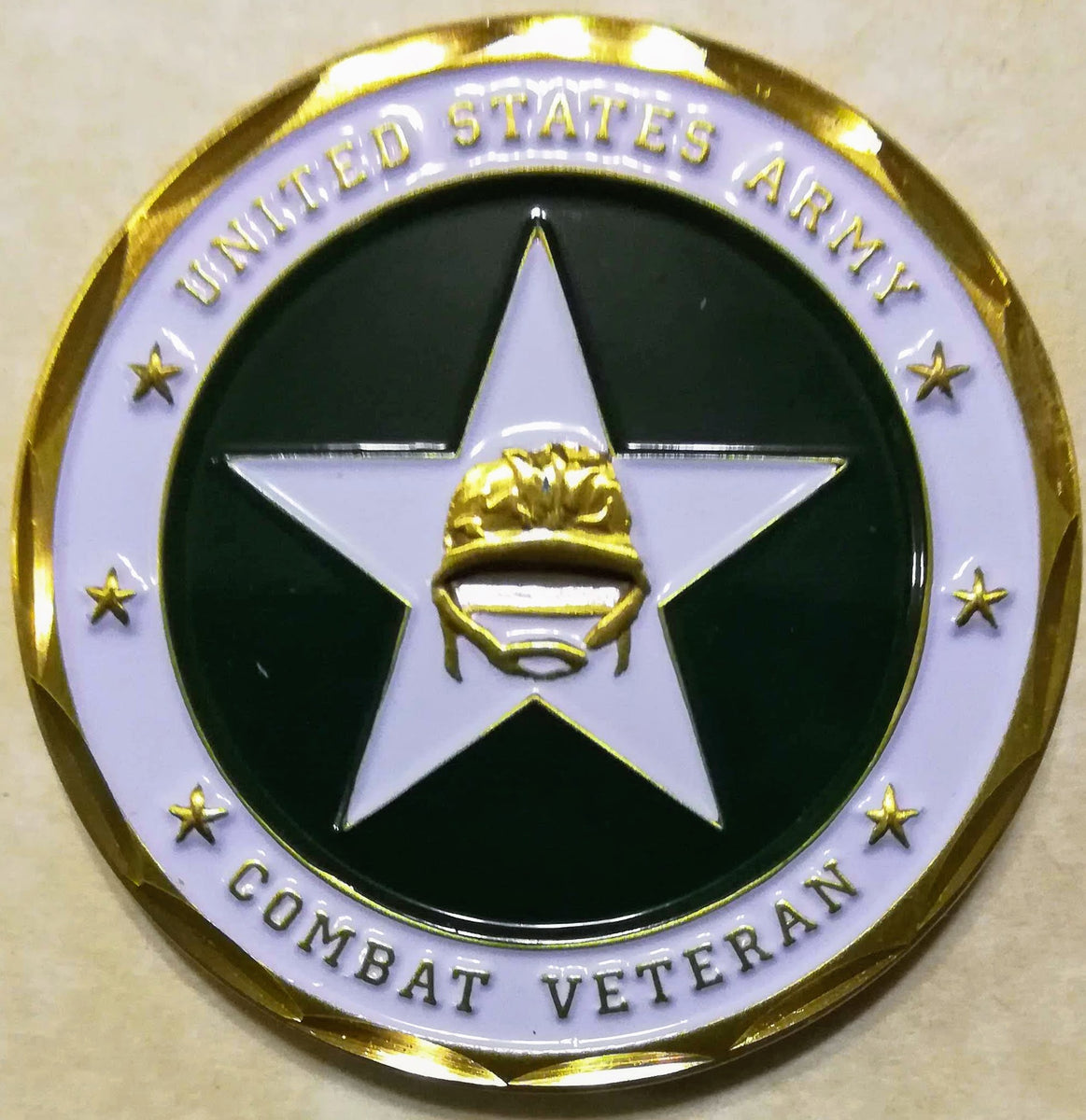 Army Combat Veteran Baptized In Battle Army Challenge Coin – Rolyat ...