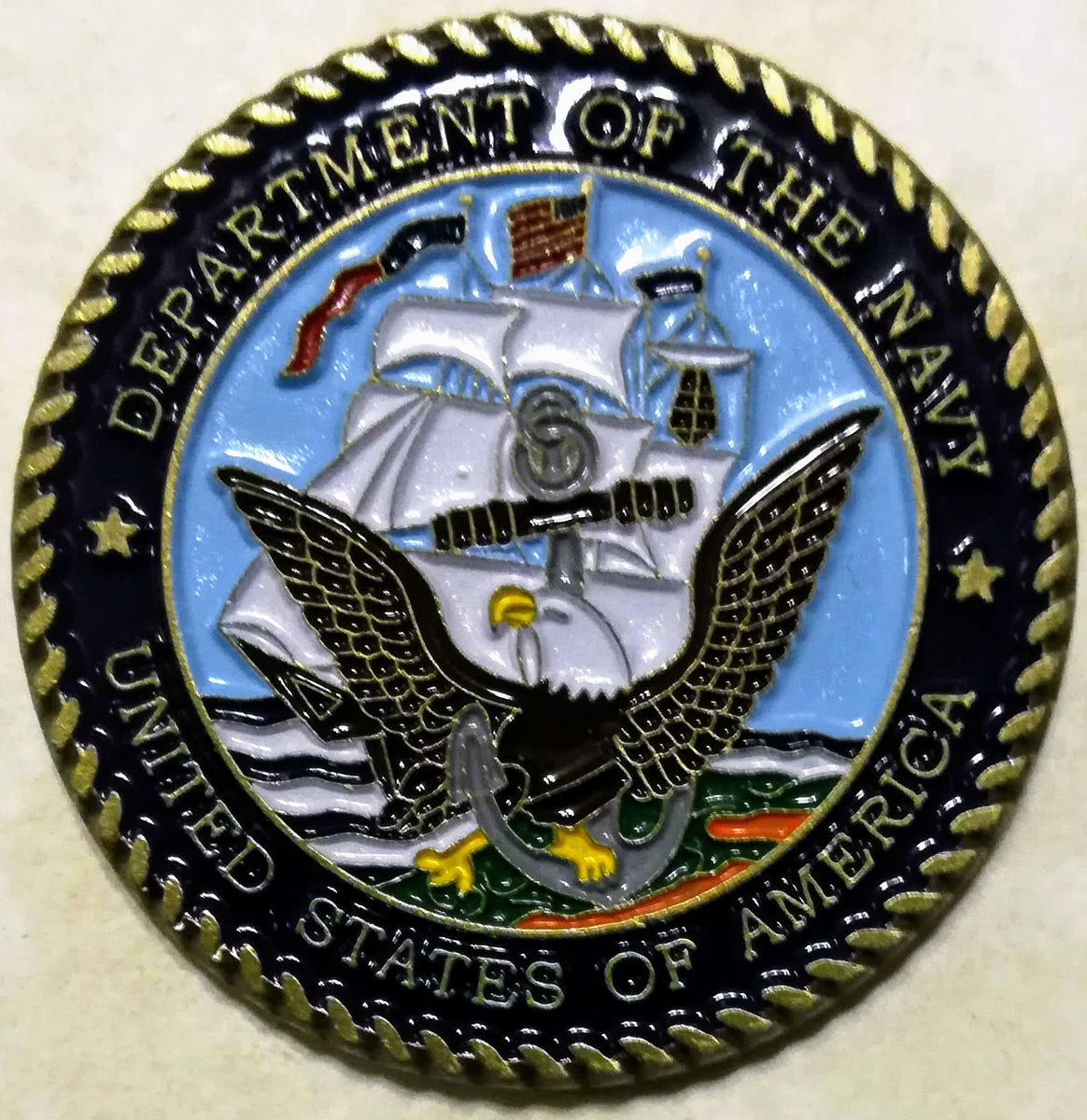 USS Kitty Hawk CV-63 Aircraft Carrier Navy Challenge Coin – Rolyat ...