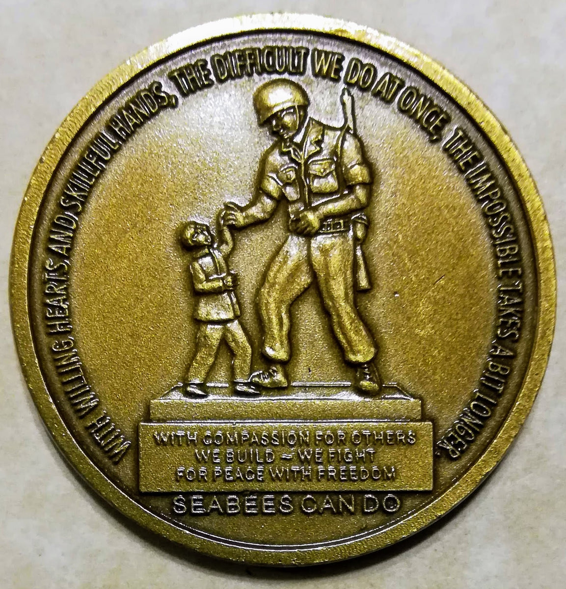 Seabee/CB Camo Navy Challenge Coin – Rolyat Military Collectibles