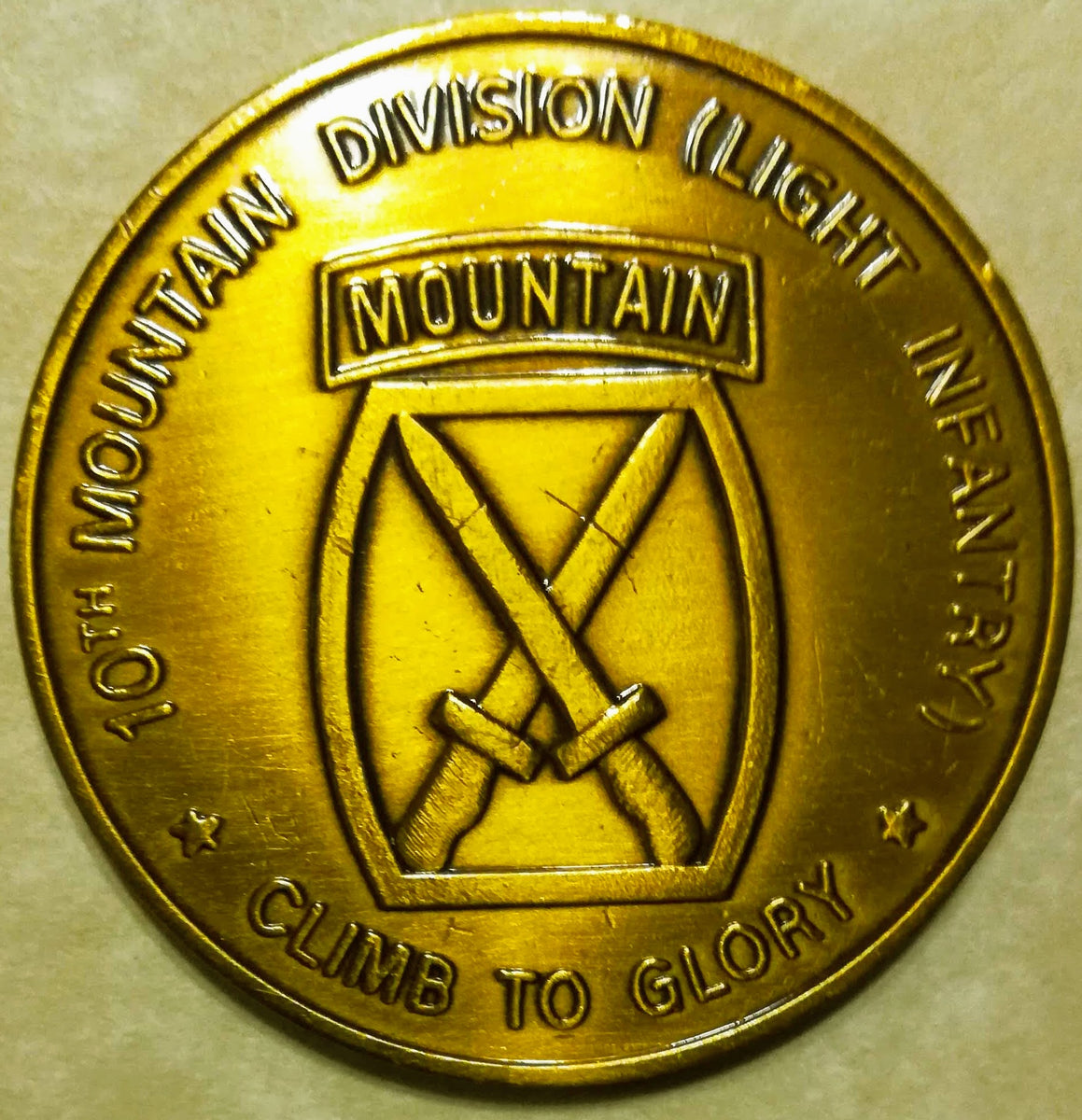 10th Mountain Division 87th Infantry 2nd Battalion Army Challenge Coin ...