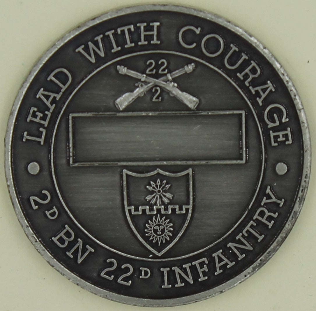 10th Mountain Division 22nd Infantry 2nd Battalion Army Challenge Coin ...