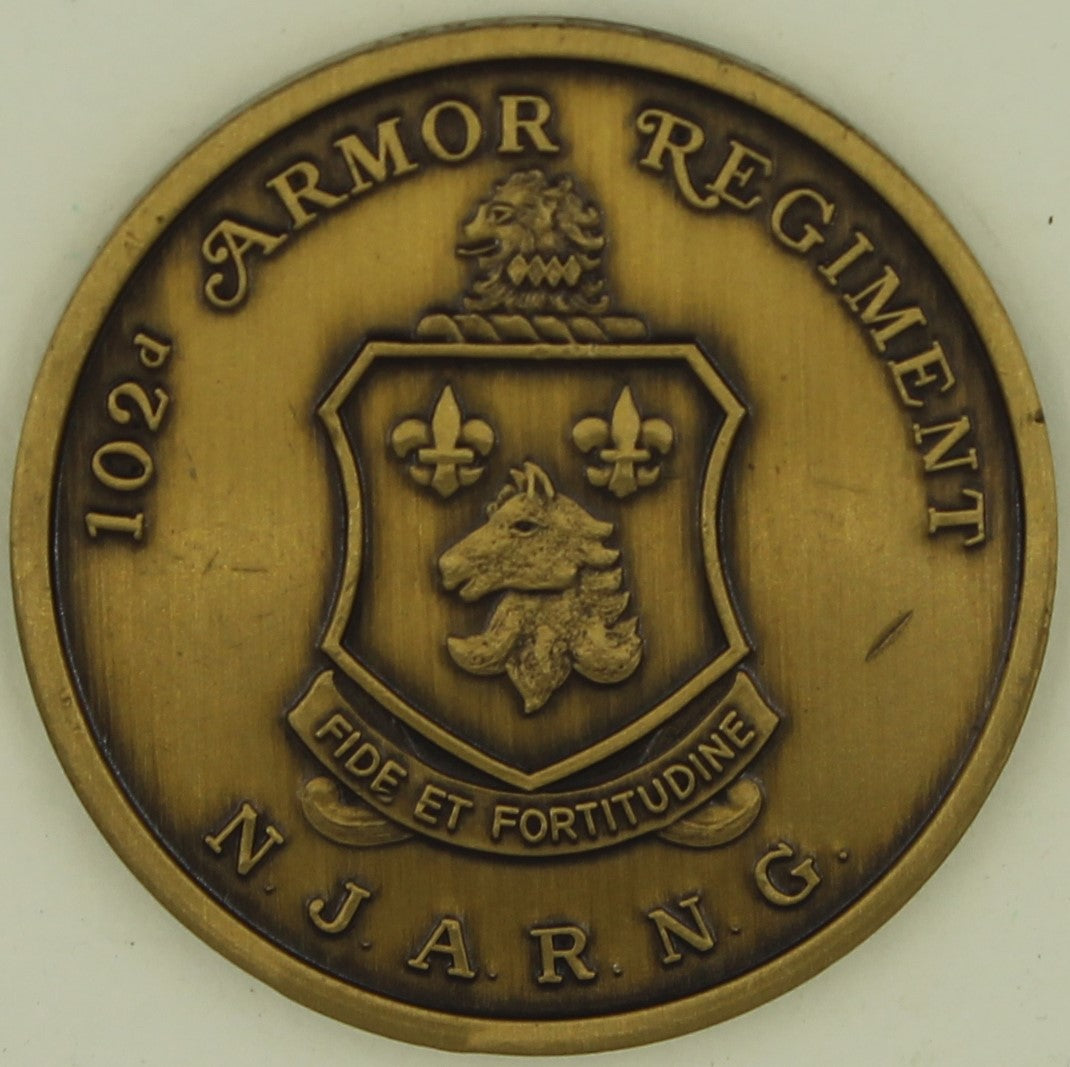 102nd Armored Regiment 2nd Battalion Army Challenge Coin – Rolyat ...