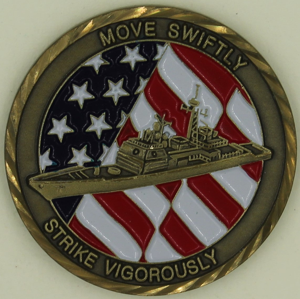 USS Vella Gulf CG-72 Navy Challenge Coin – Rolyat Military Collectibles