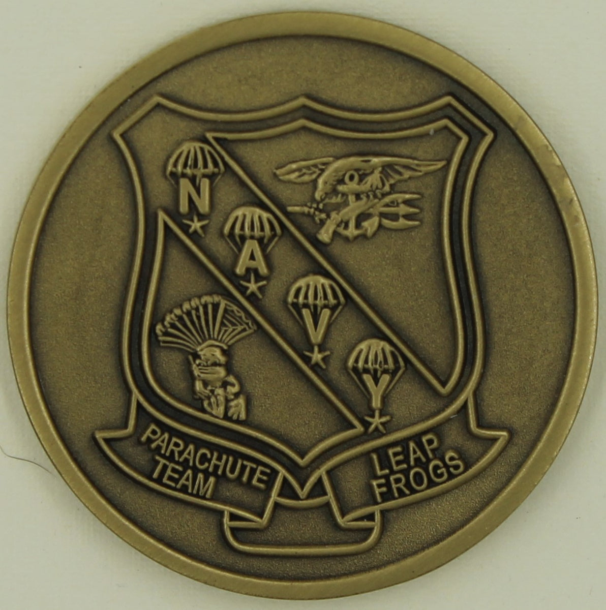 Parachute Team Leap Frogs Navy SEAL Bronze Challenge Coin – Rolyat ...