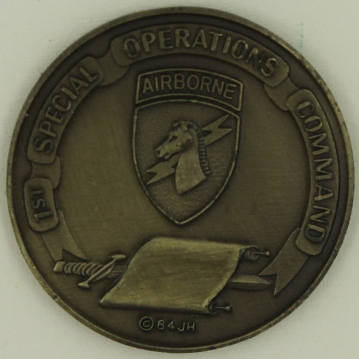 1st Special Operations Command SINE PARI Original Army Challenge Coin ...