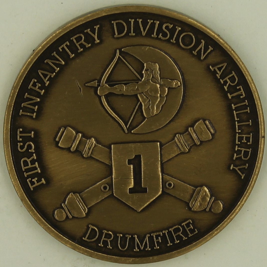 1st Infantry Division Artillery DRUMFIRE Army Challenge Coin – Rolyat ...