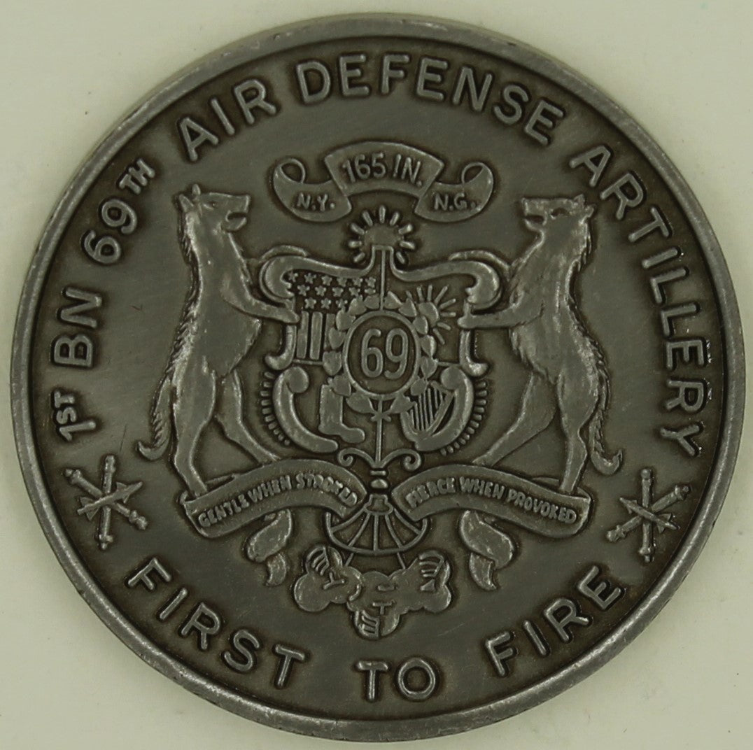 42nd Infantry Division 69th Infantry 1st Battalion Army Challenge Coin ...