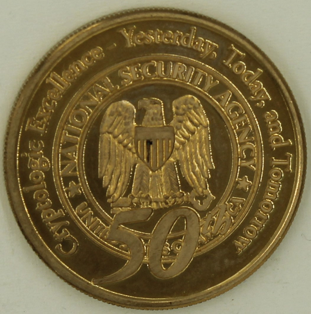 National Security Agency NSA 50th Anniversary Challenge Coin – Rolyat ...
