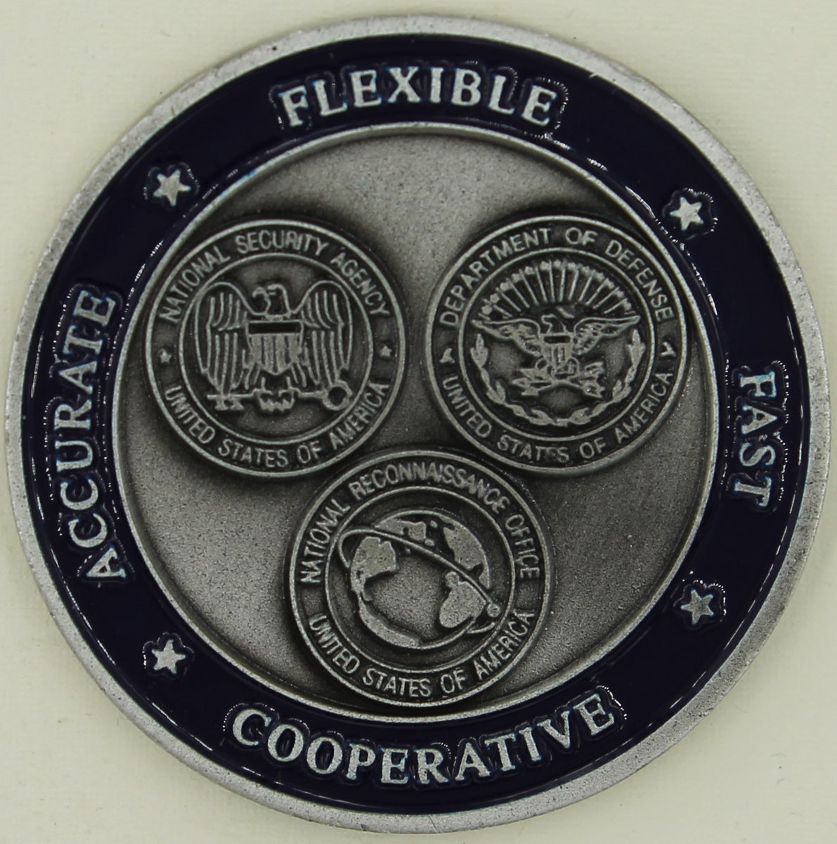 Airborne Overhead Interoperability Office DoD NSA NRO Challenge Coin ...