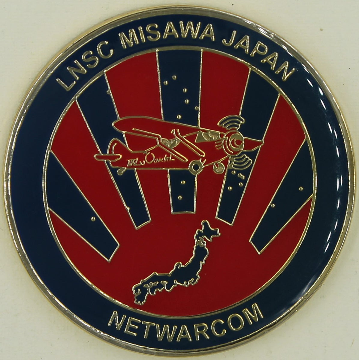Naval Communications DET Misawa Japan LNSC NETWARCOM Challenge Coin ...