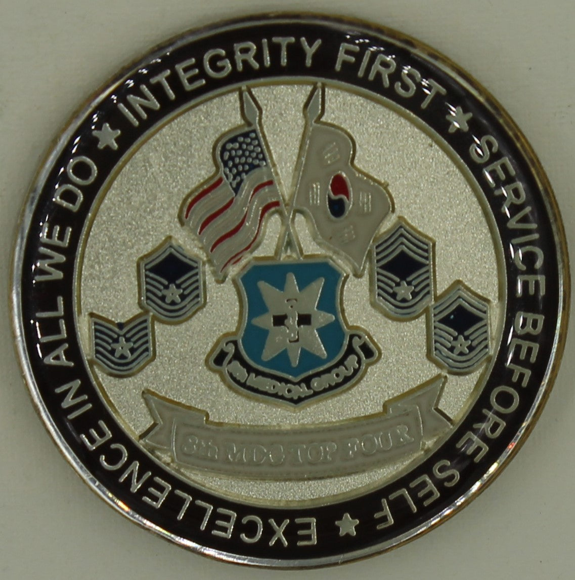 8th Medical Group Top-4 Wolf Pack Kunsan AB, Korea Challenge Coin ...