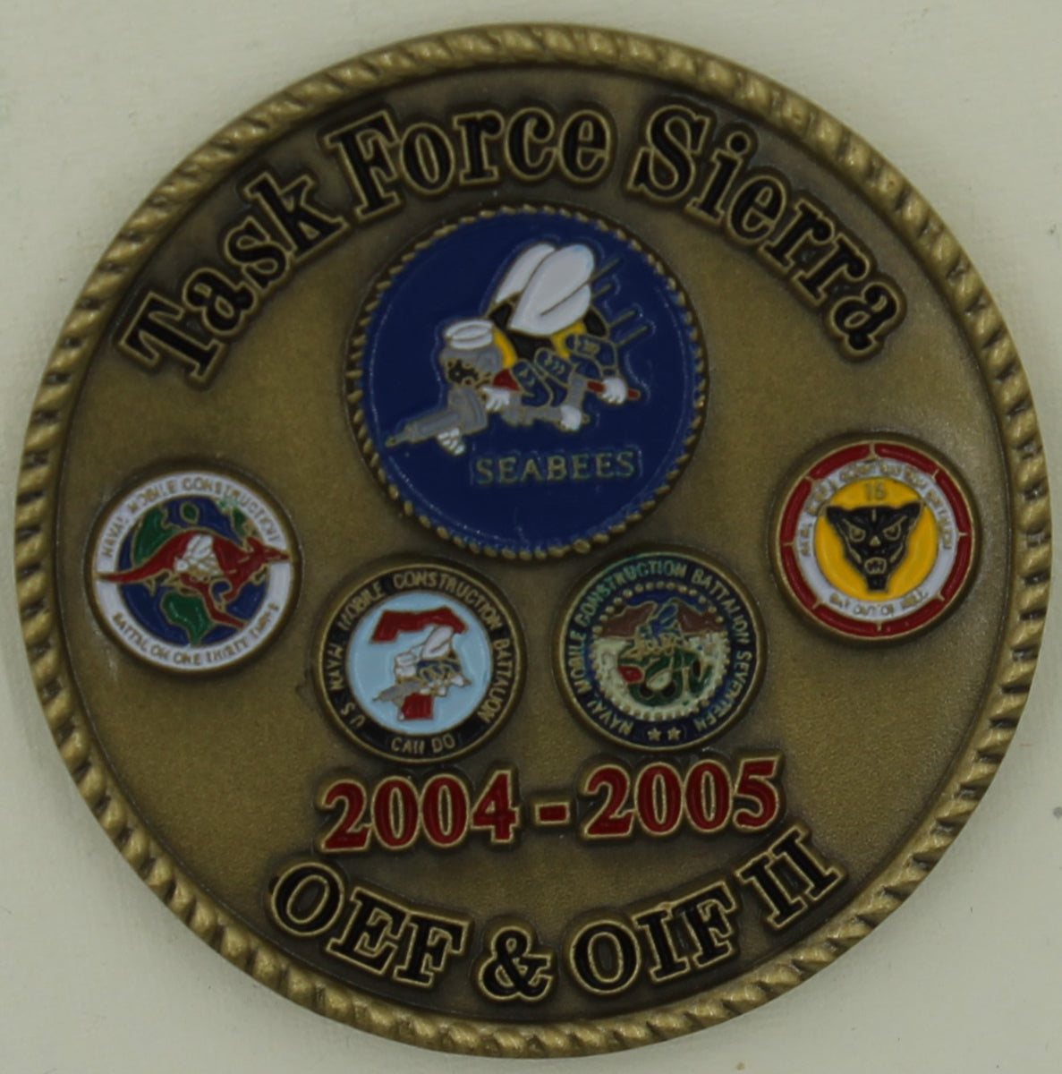 Task Force Sierra OEF OIF 2004 2005 Mobile Construction BN 133 15 7 17 ...