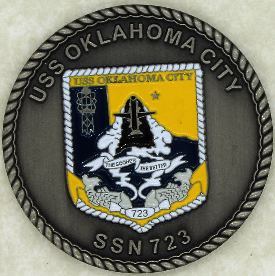USS Oklahoma City SSN-723 Submarine/Sub Navy Challenge Coin – Rolyat ...