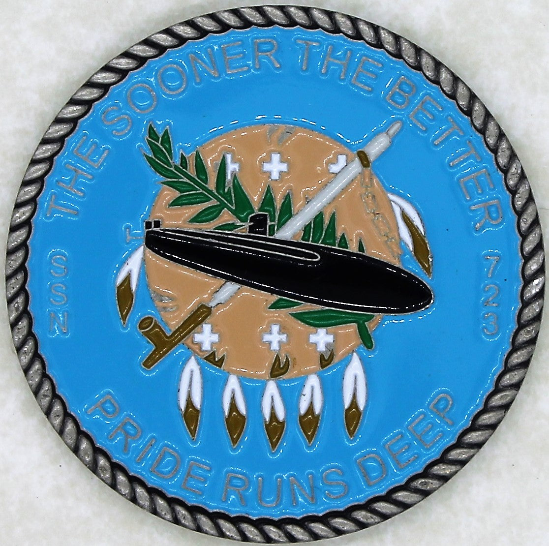 USS Oklahoma City SSN-723 Submarine/Sub Navy Challenge Coin – Rolyat ...