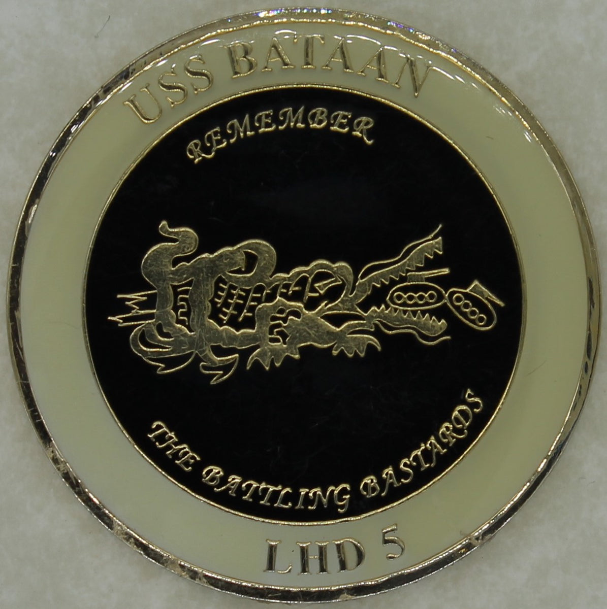 USS Bataan LHD-5 The Battling Bastards OT Division Navy Challenge Coin ...