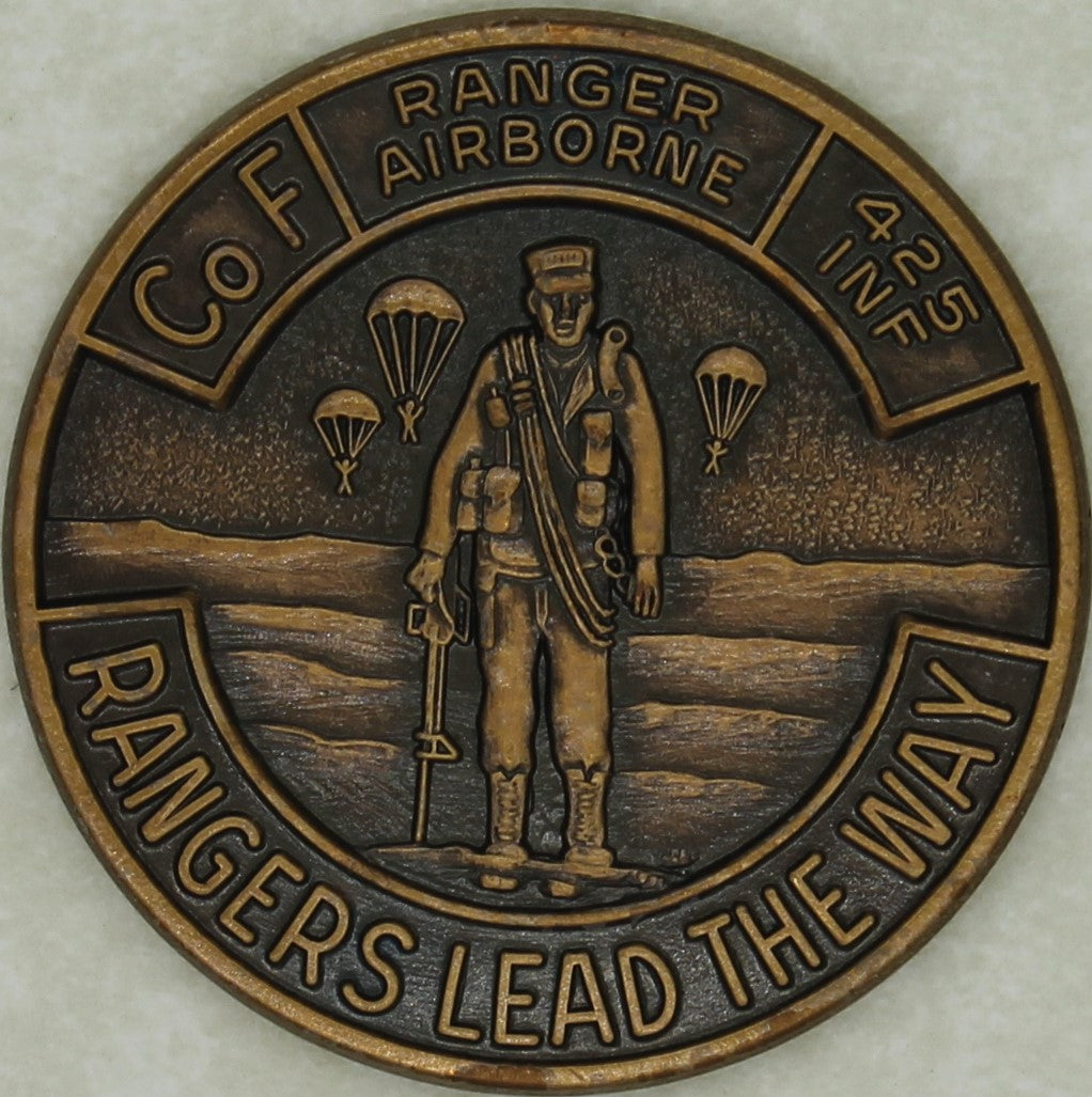 425th Infantry F Company Airborne Ranger Army Challenge Coin – Rolyat ...