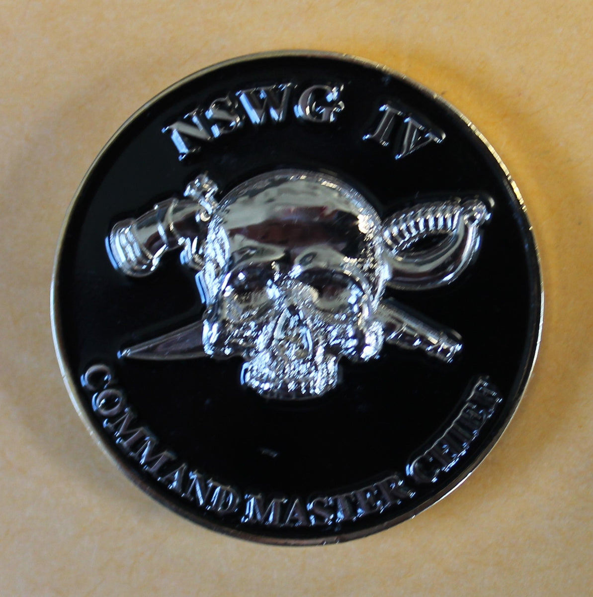 Naval Special Warfare Group 4 Special Boat Teams CMDCM Evans Navy Chal ...