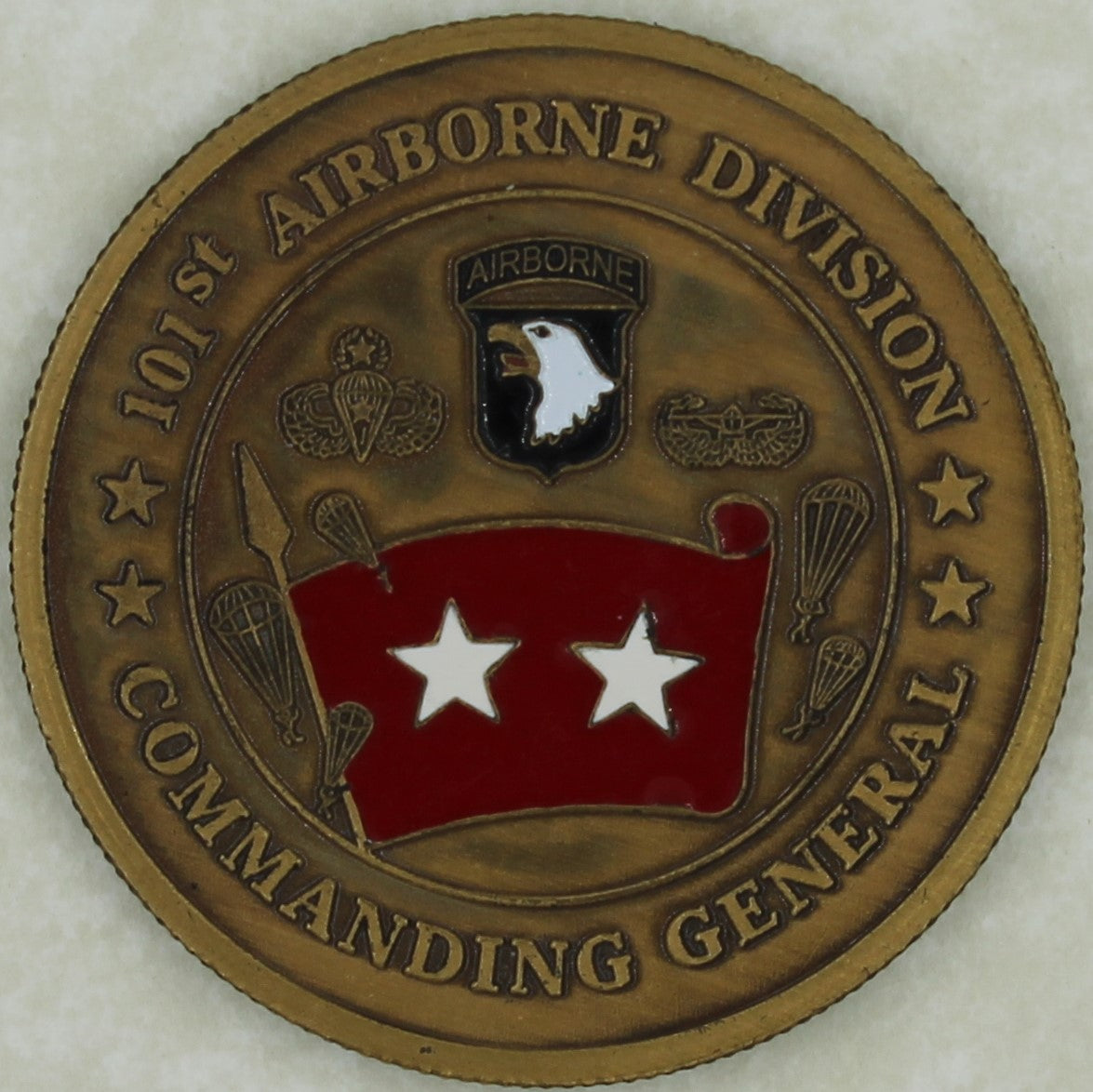 101st Airborne Division Major General Commander Army Challenge Coin ...