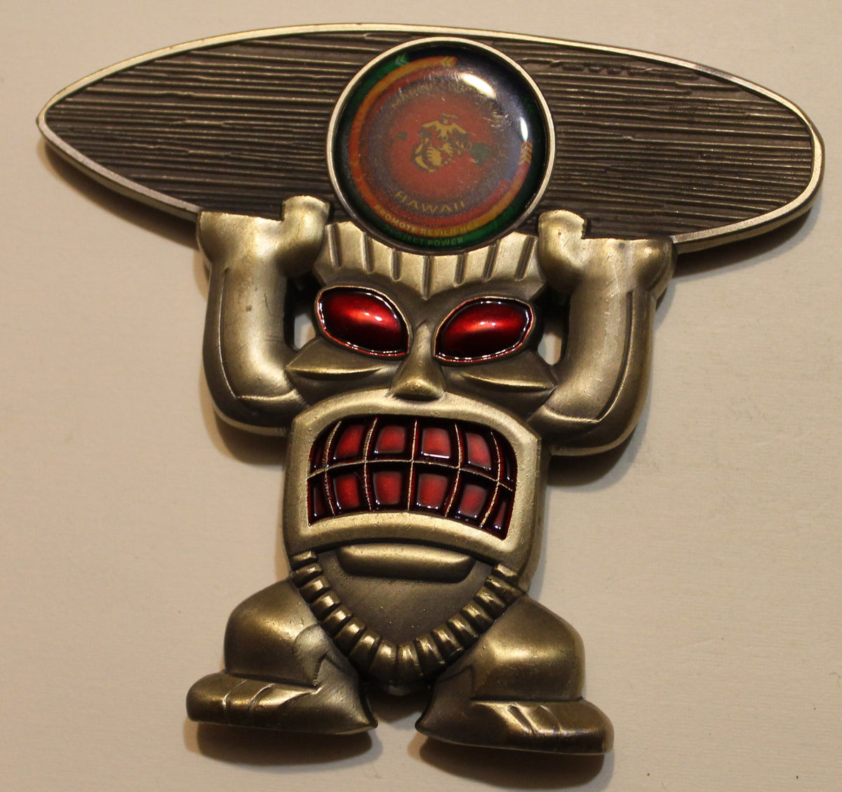 Kaneohe Bay Tiki Marine Challenge Coin – Rolyat Military Collectibles