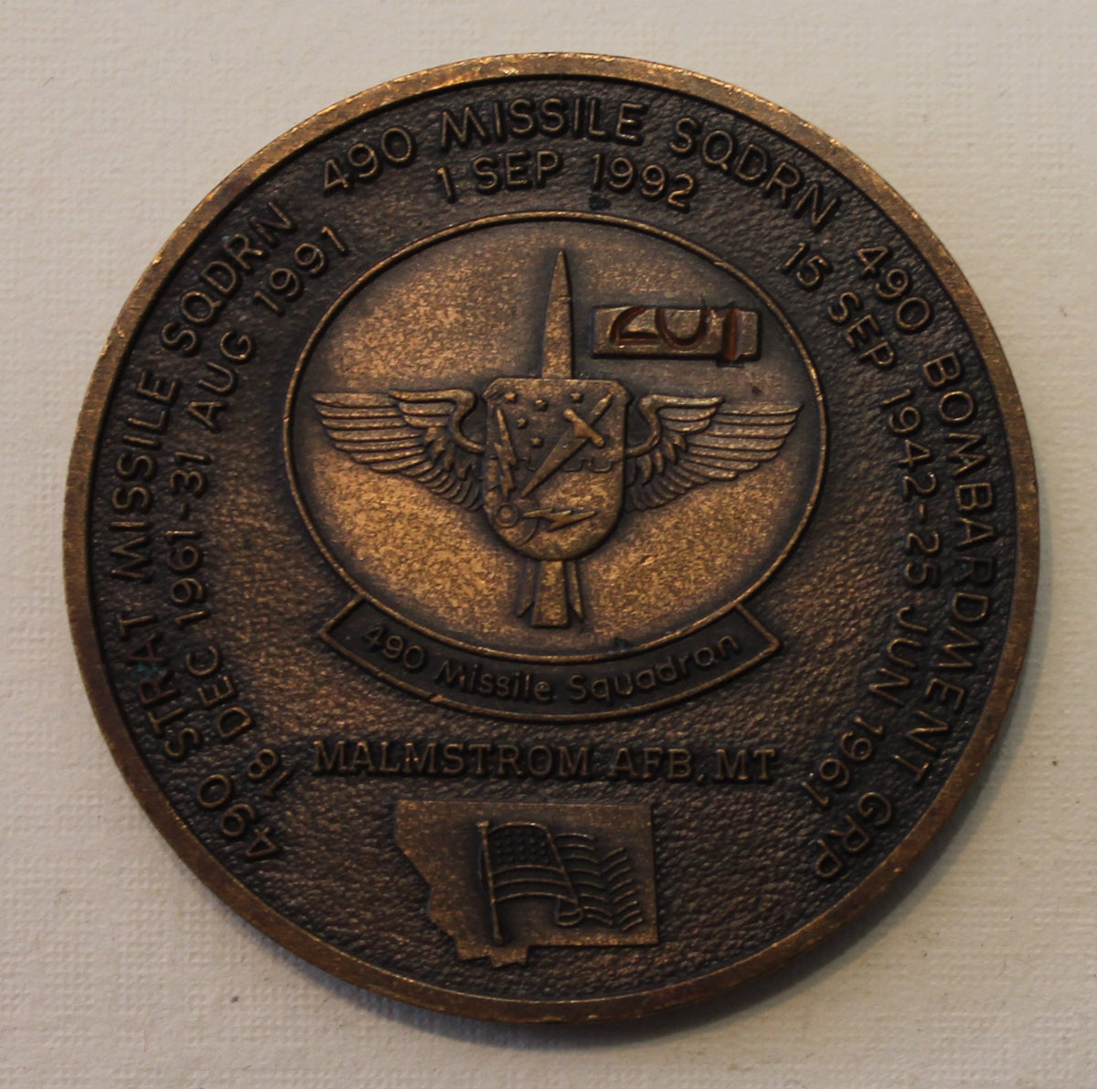 490th Missile Squadron Malmstrom Minuteman III ICBM Nuclear Serial #20 ...