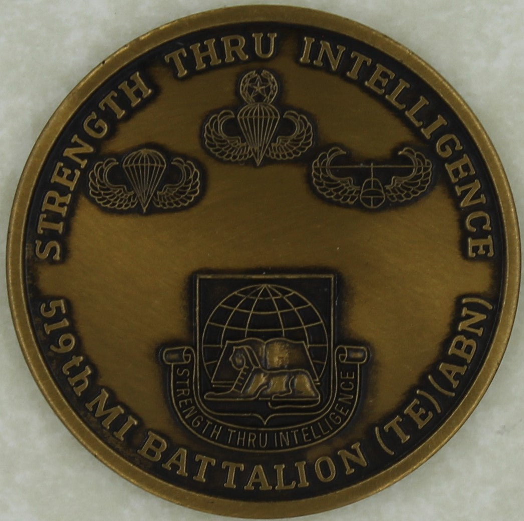 519th Military Intelligence Battalion Haiti Bronze Army Challenge Coin ...